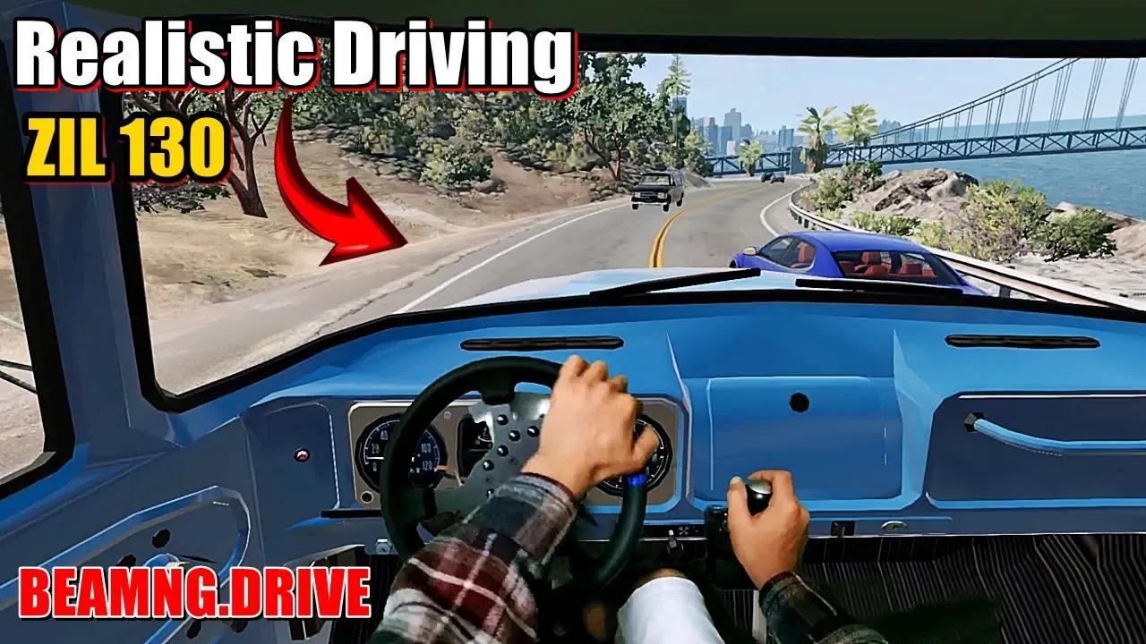 Zil 130 Realistic Driving BeamNG.Drive Steering Wheel PXN V99