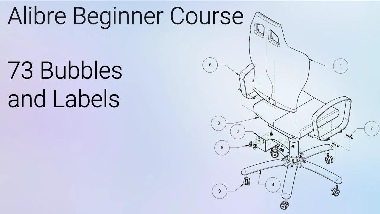 Using Linked Bubbles and Labels in Drawings | Alibre Beginners Course #73