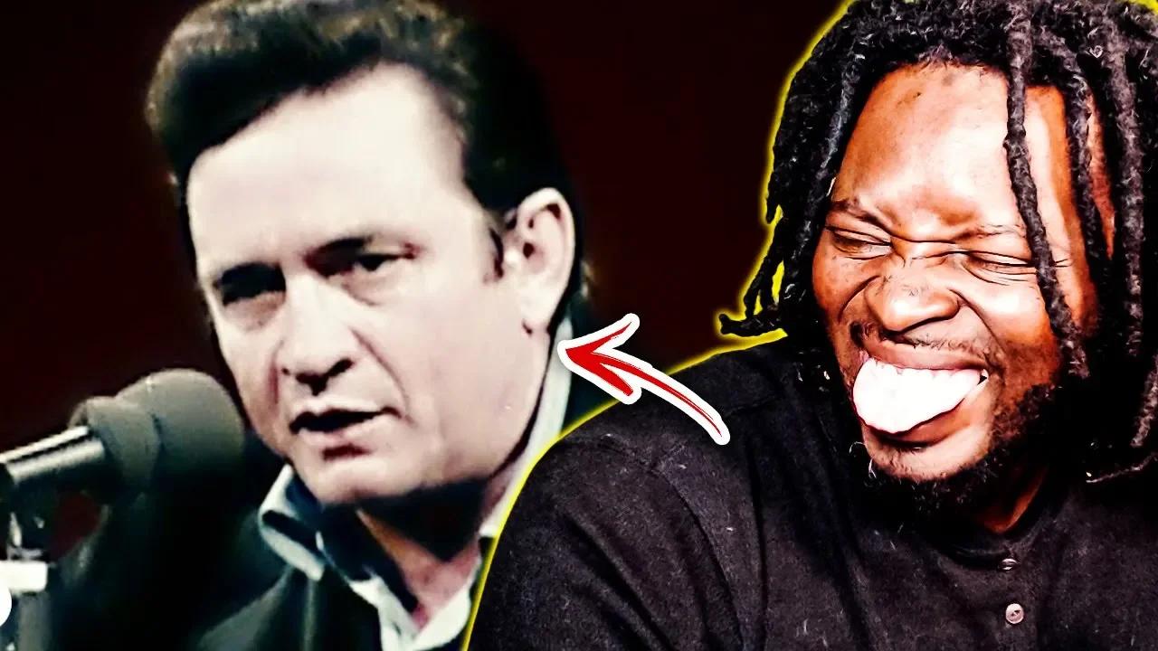 FIRST TIME REACTING TO JOHNNY CASH "A BOY NAMED SUE" LIVE REACTION