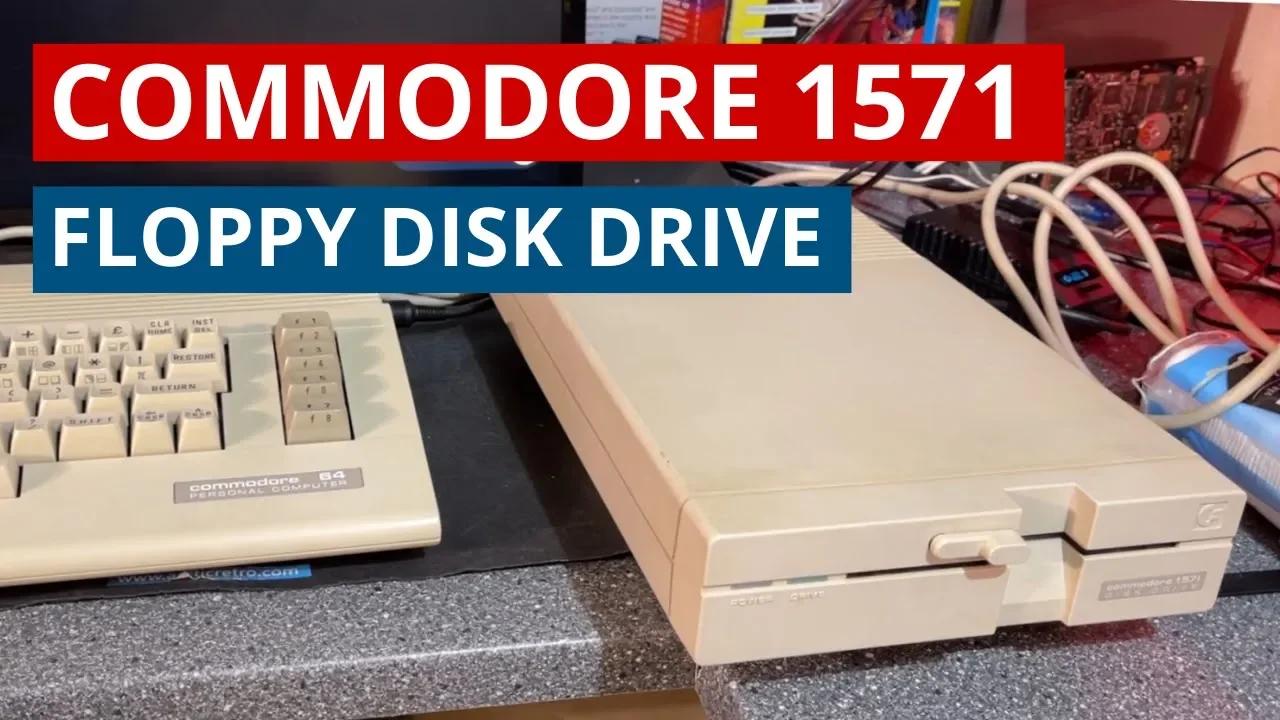 The Commodore 1571 external double sided floppy drive to the test