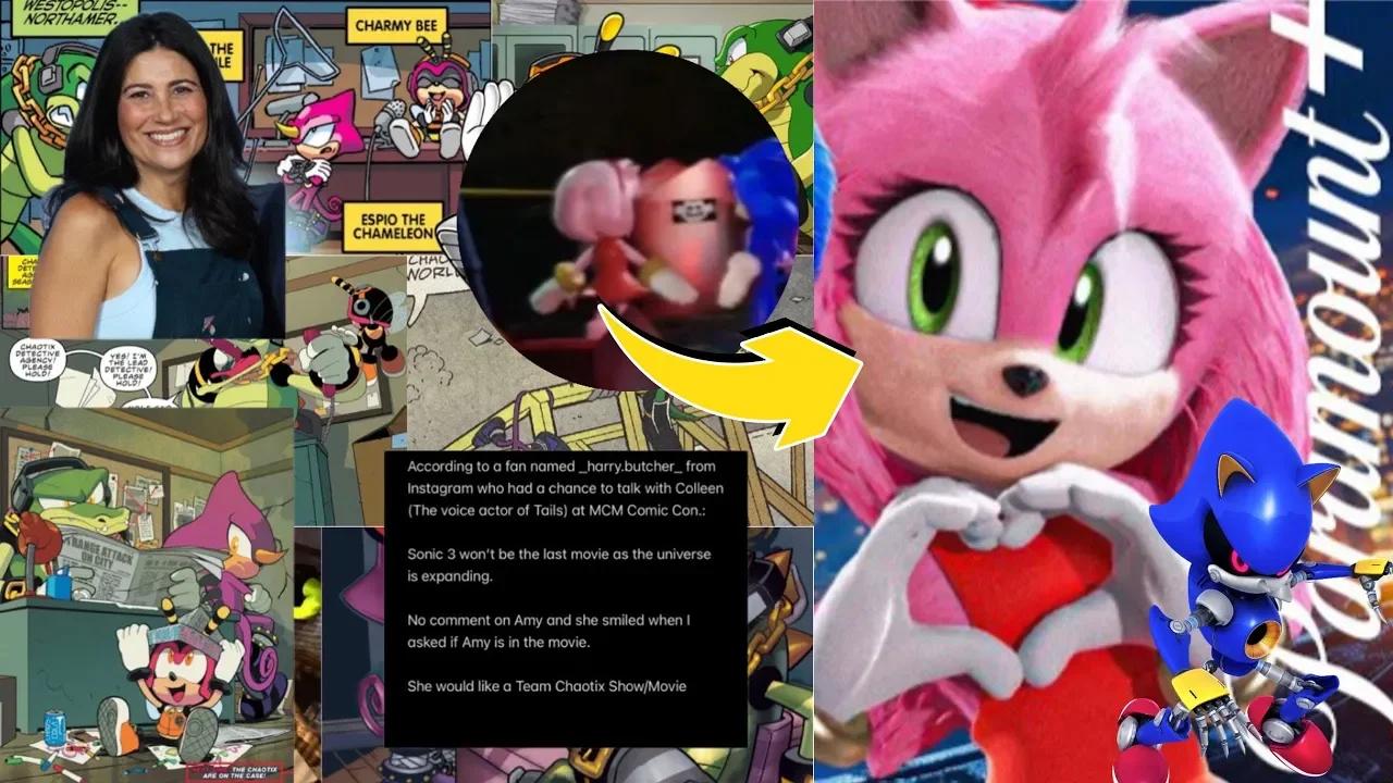 Sonic Movie 3 Tails Voice Actress Teases Amy & 6 Movies & Leaked Amy ...