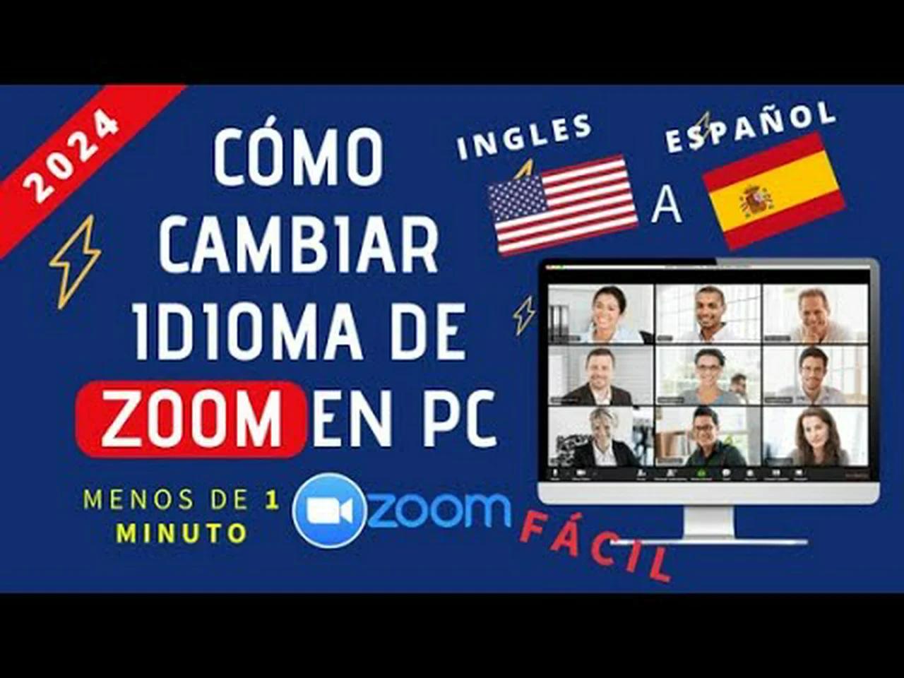 😱 Como CAMBIAR el idioma de ZOOM de ingles a español en LAPTOP o PC