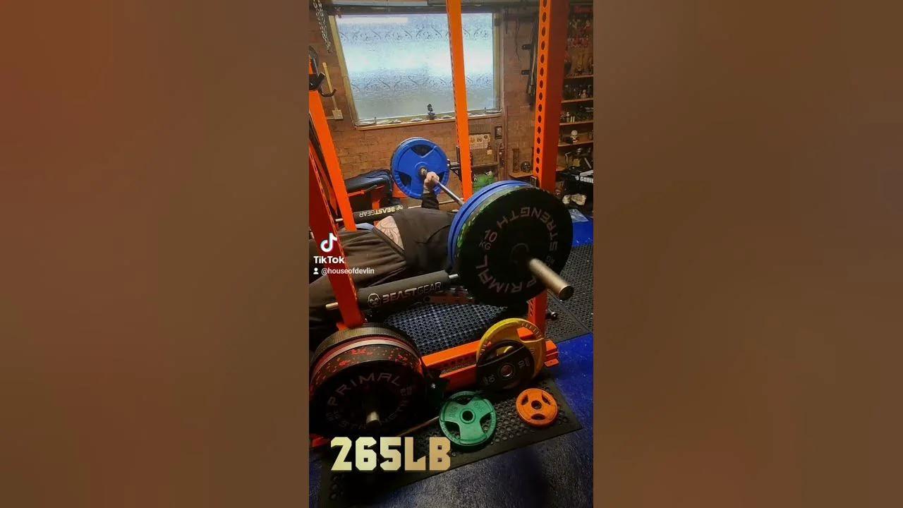 265 X 14 reps Bench Press