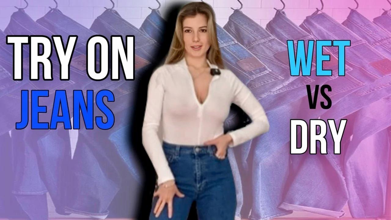 Wet vs Dry | Trying on skinny Jeans for the 2024 trend
