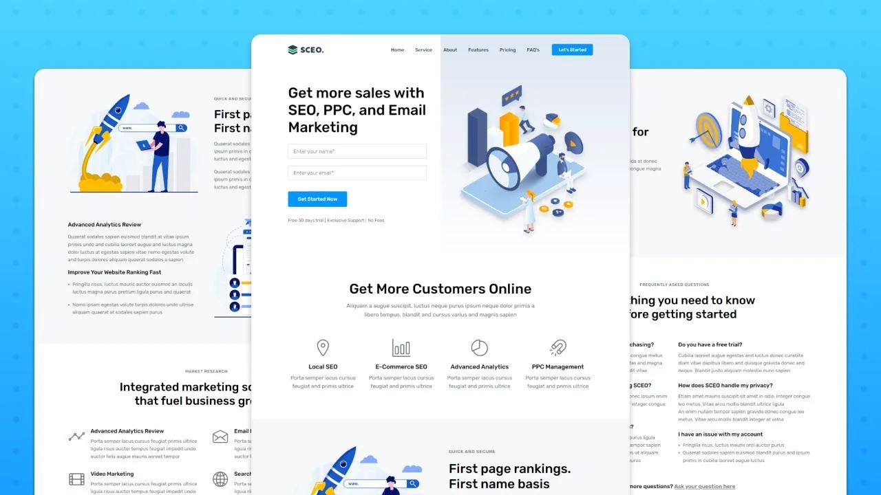 Responsive Seo Agency Website Using Html Css Javascript