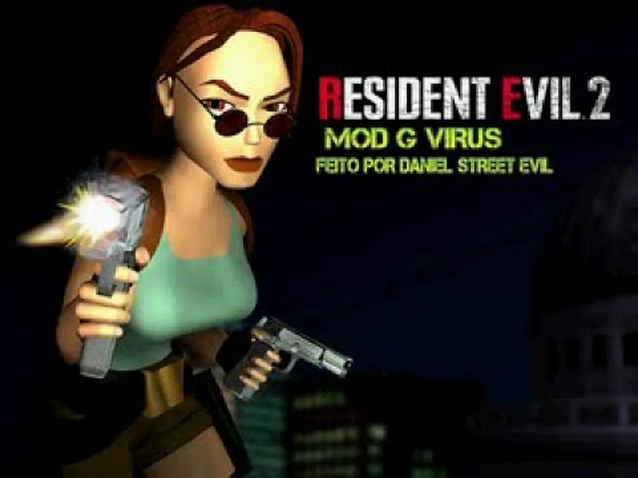 Resident Evil 2 MOD G VIRUS Lara Croft PSX