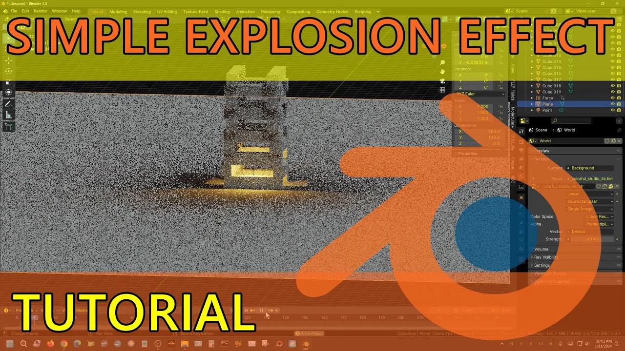 Blender Explosion Effect - Tutorial