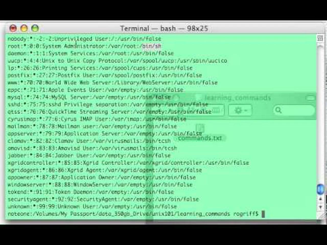 Unix 101 Commands: awk