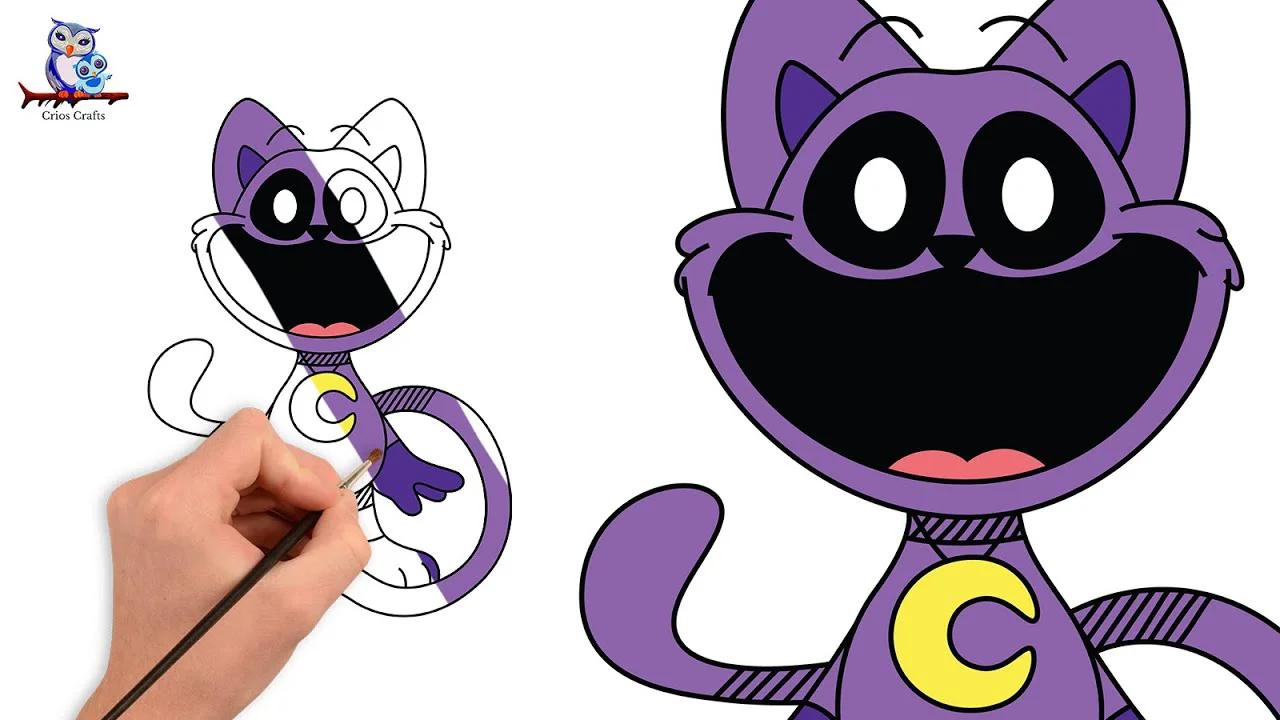 How To Draw Catnap Poppy Playtime Step By Step