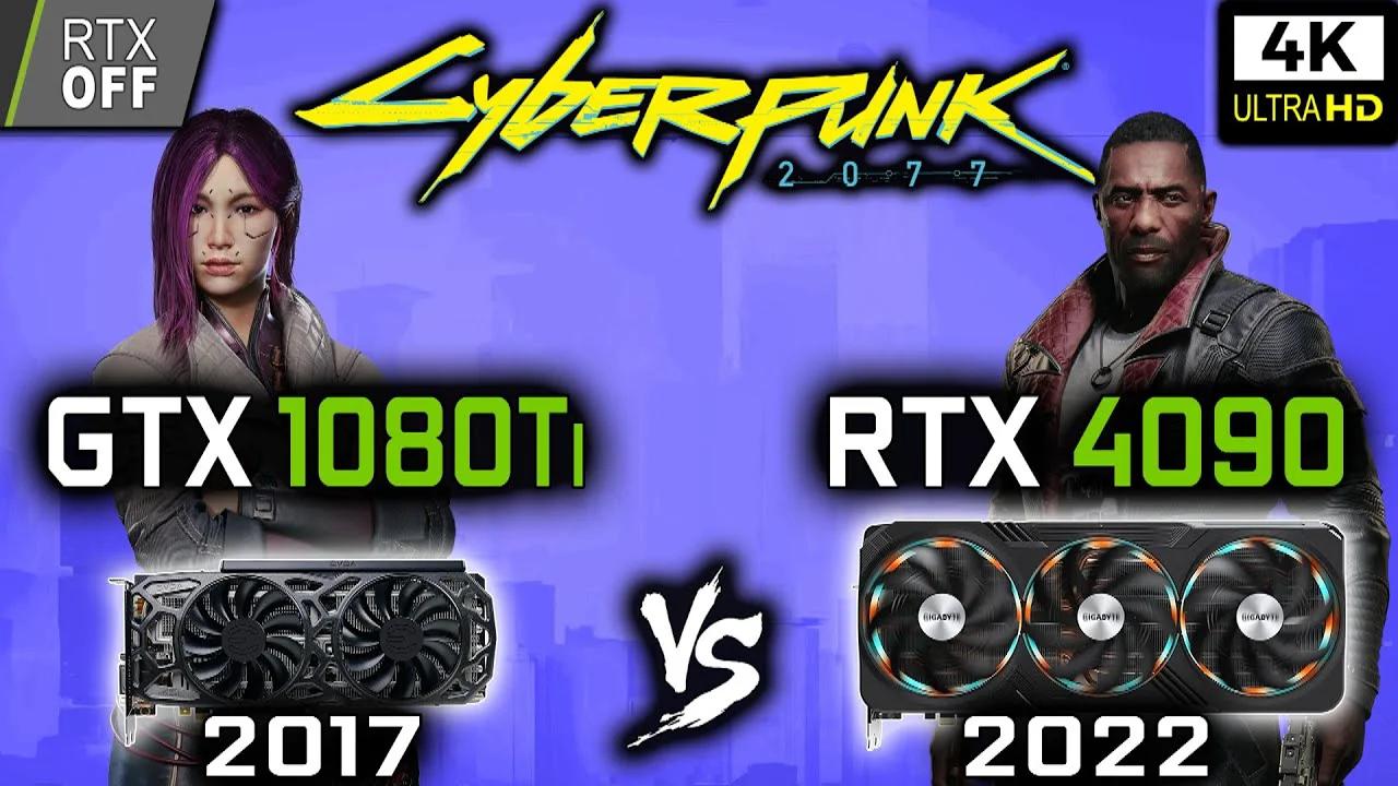 GTX 1080 Ti vs RTX 4090 in Cyberpunk 2077 | RTX - OFF | 4K - Benchmark