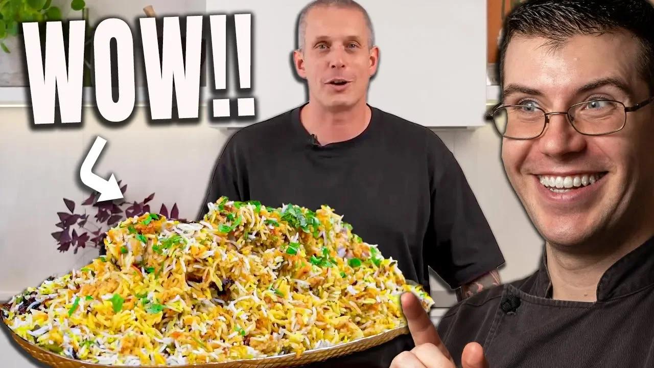 Pro Chef Reacts.. To An IRRESISTIBLE Chicken Biryani! @andy_cooks