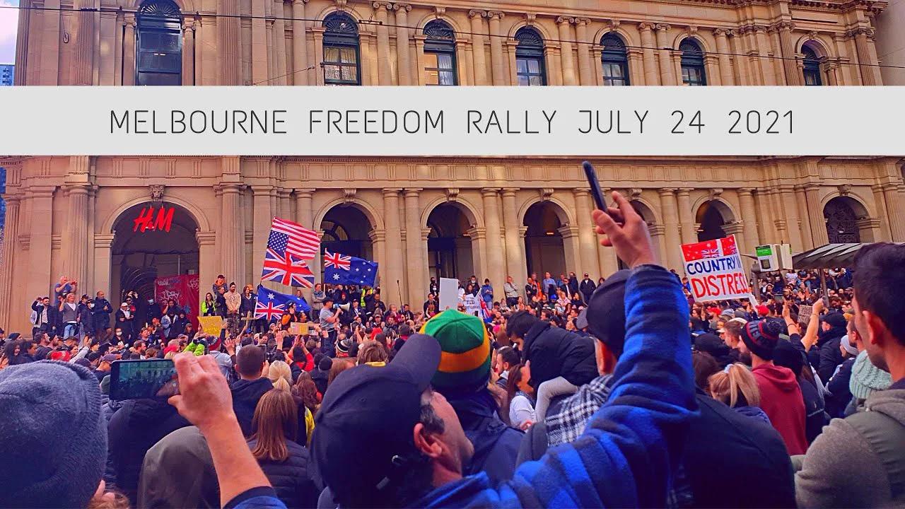 Melbourne Freedom Rally Protest