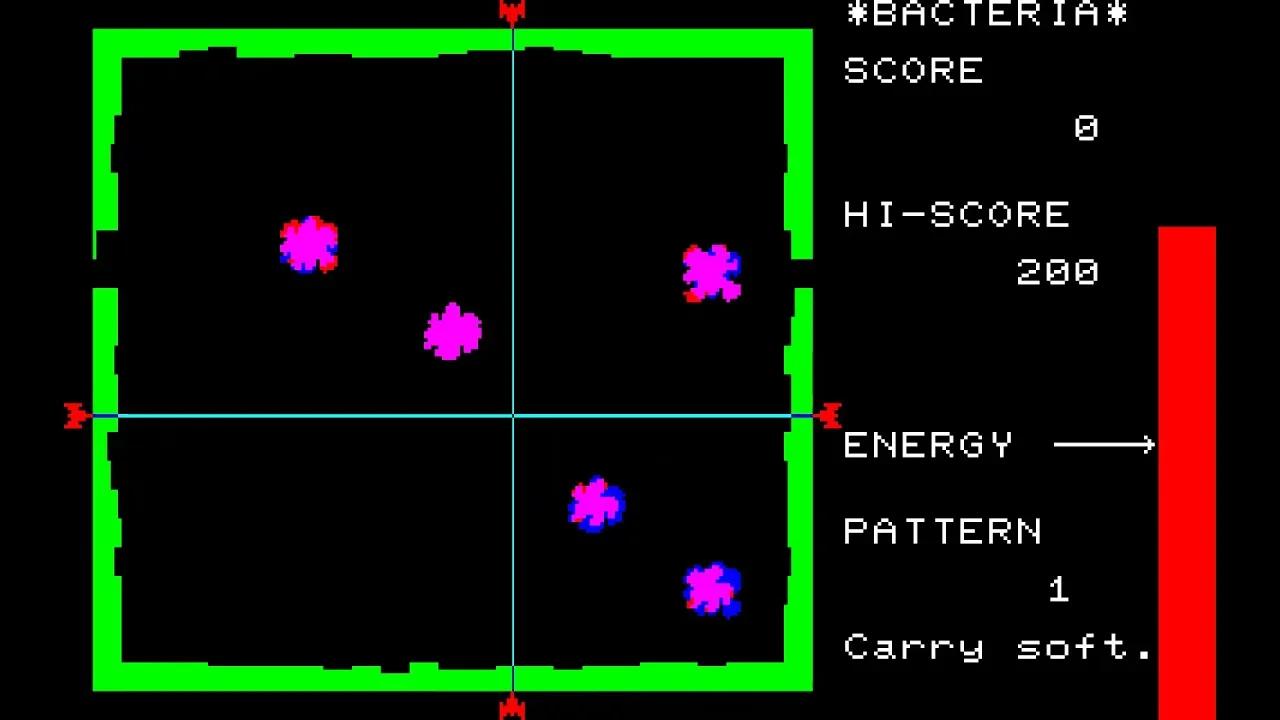 Sharp MZ-2200 Game: Bacteria (1982 Carry Lab)