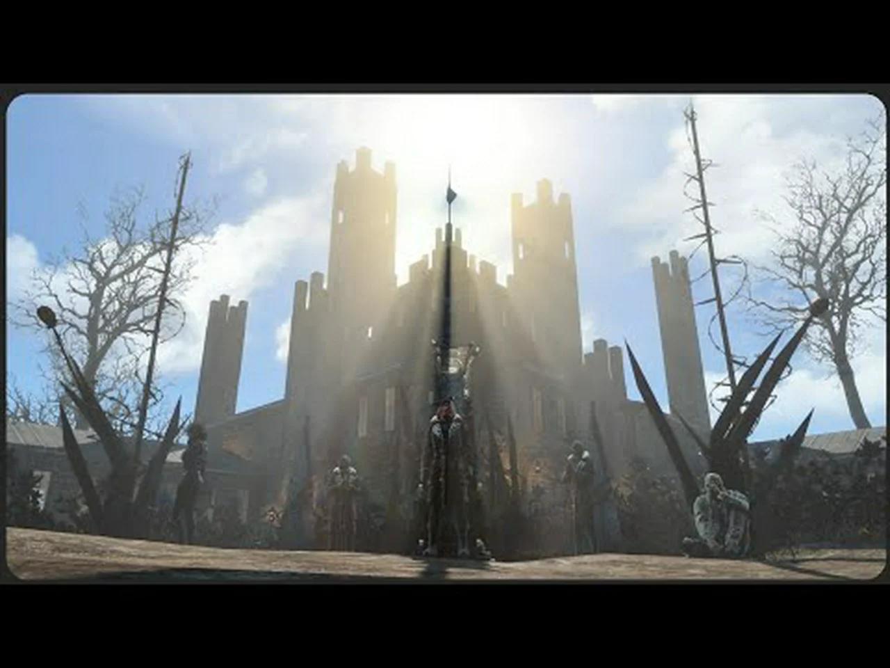 I BUILT A CASTLE IN FALLOUT 4 | Building the Best Sanctuary Settlement ...