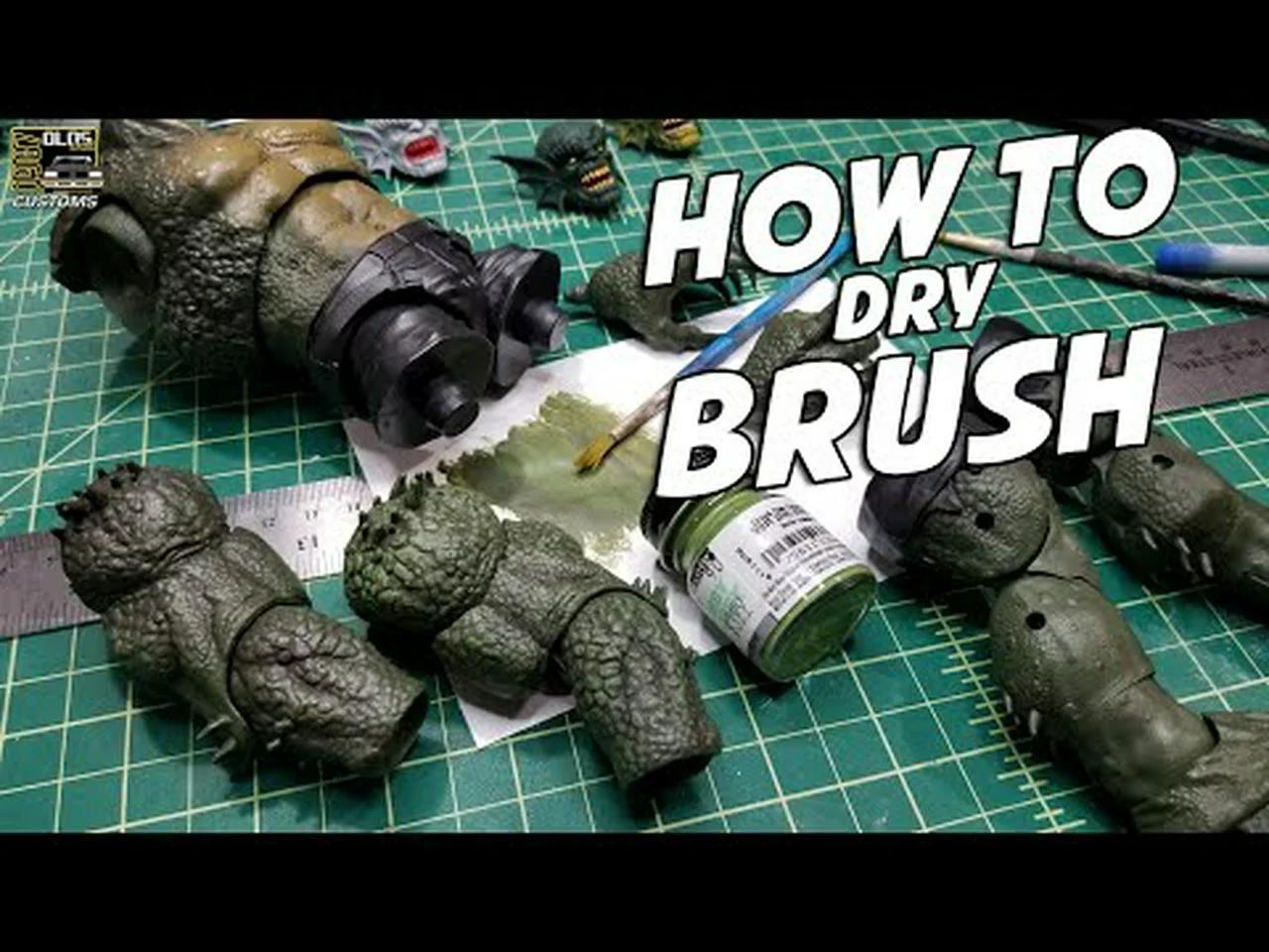 How to apply a Dry Brush to your Action Figure