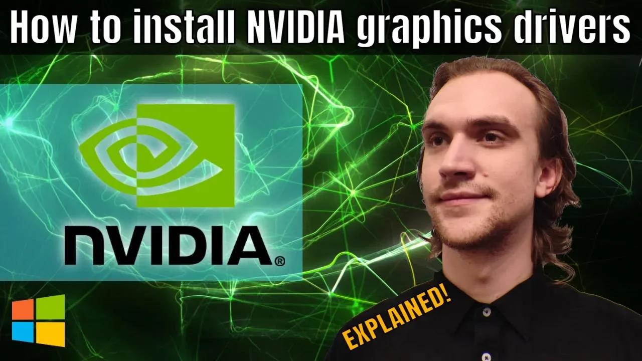 How to install NVIDIA graphics drivers