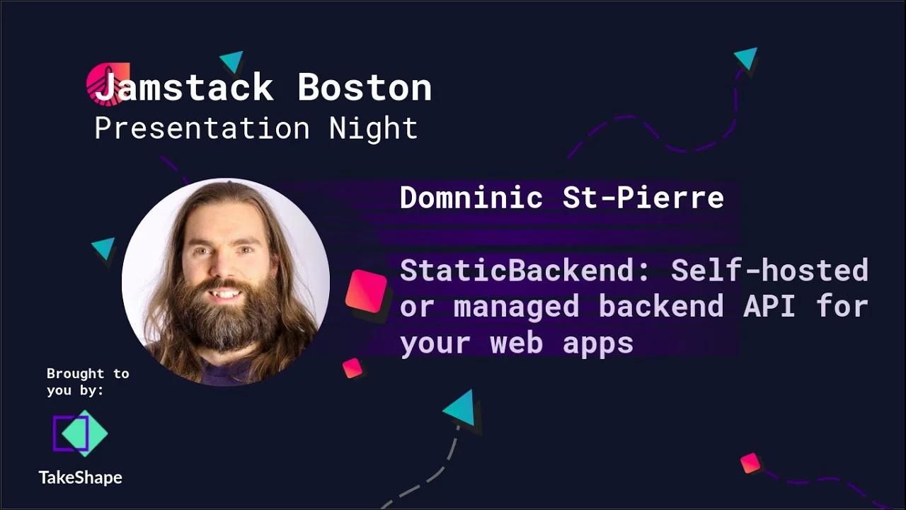 Staticbackend An Open Source Backend Api For Your Web Apps