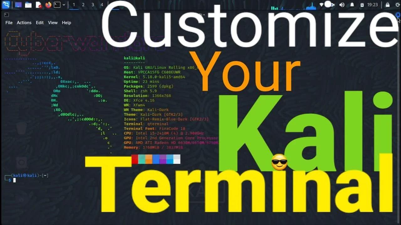Customizing Boring Kali Linux Terminal | By CyberwarriorsAP Customizing Boring Kali Linux Terminal | By CyberwarriorsAP