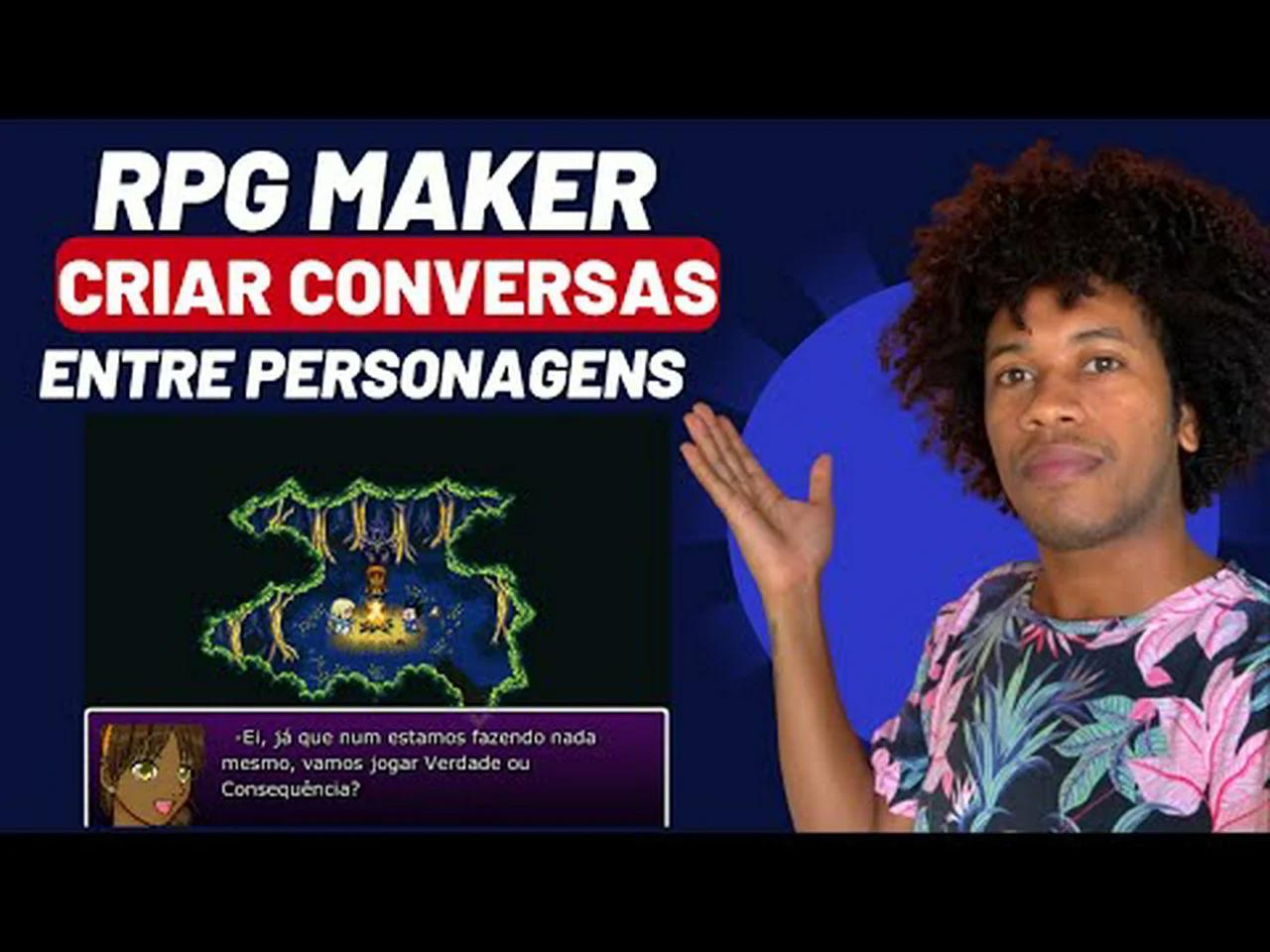 RPG MAKER COMO CRIAR DIALOGO ENTRE PERSONAGENS E FAZER EVENTOS DE ...