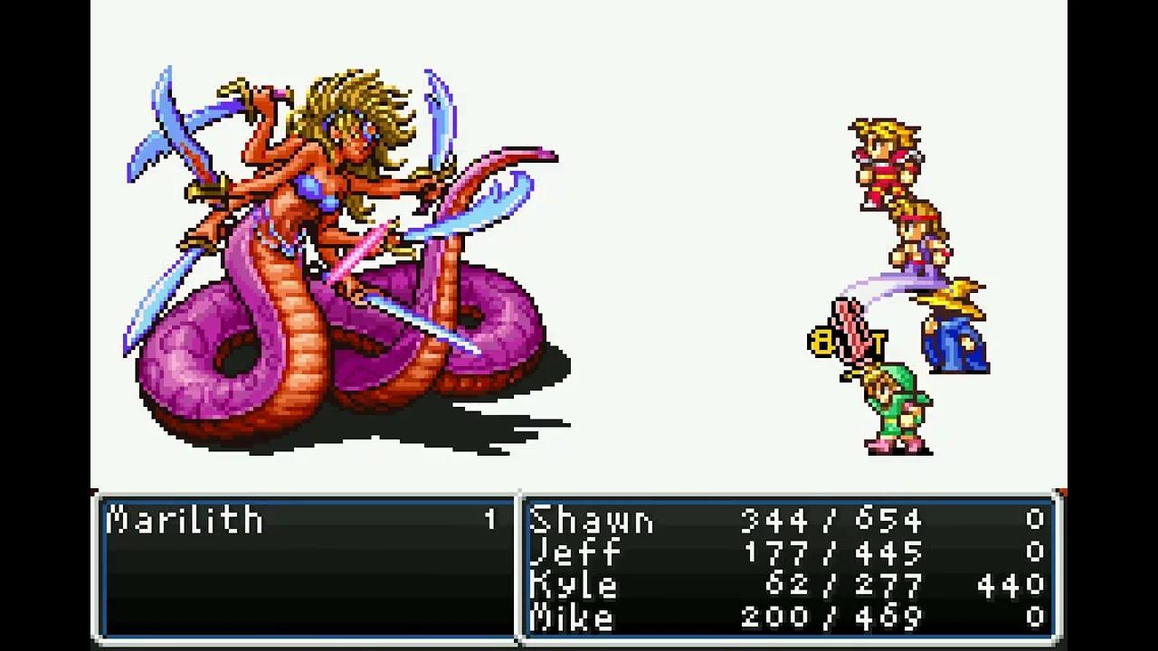 Final Fantasy I & II: Dawn of Souls - Mount Glug - Marilith