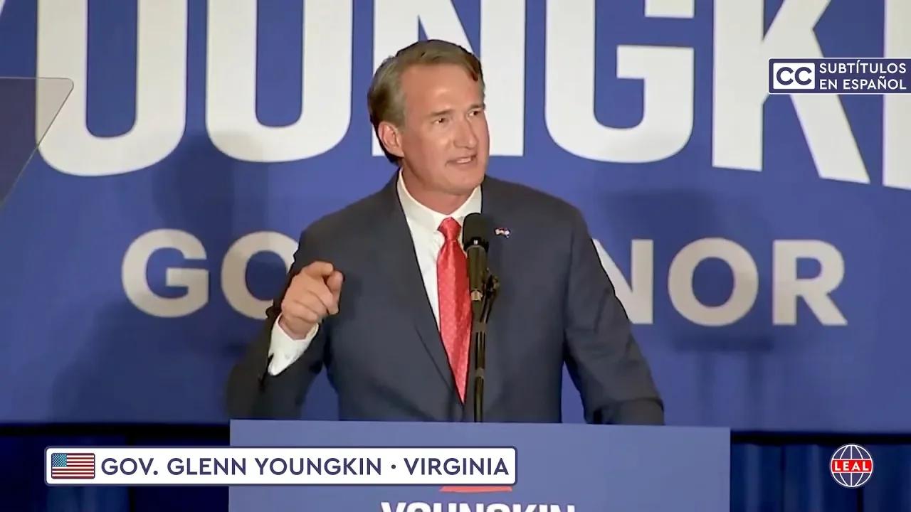🇺🇸 GOP · Glenn Youngkin ofrece su primer discurso como Gobernador de ...