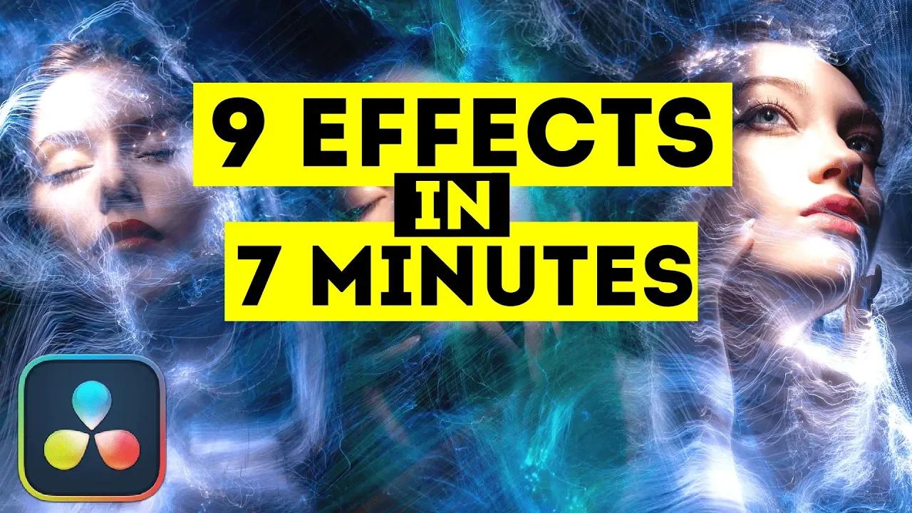 9 FREE Basic Effects Inside Davinci Resolve 18 (tutorial)