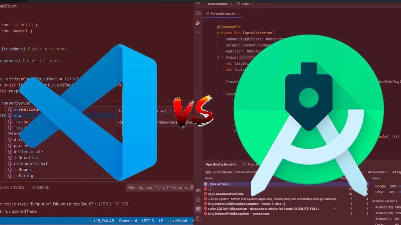 VSCode vs Android Studio