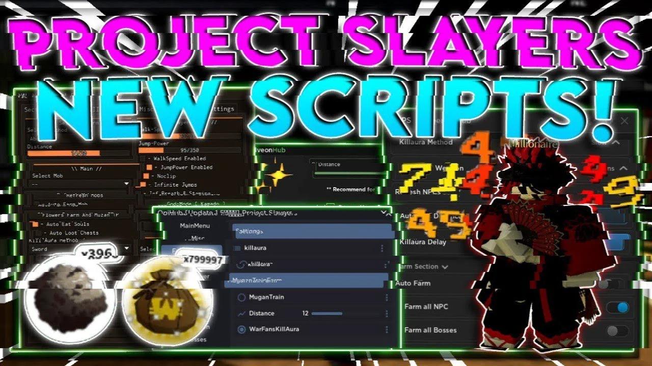 ROBLOX Project Slayers Hack Script GUI : Godmode, Auto Farm, Kill Aura ...