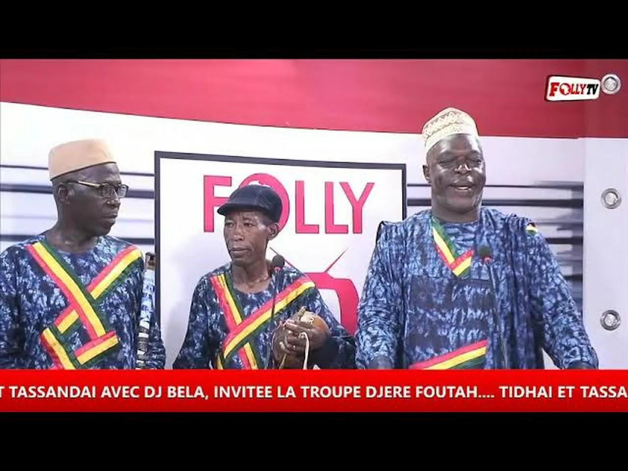 Temps fort de l'émission avec la Troupe DJERE FOUTAH
