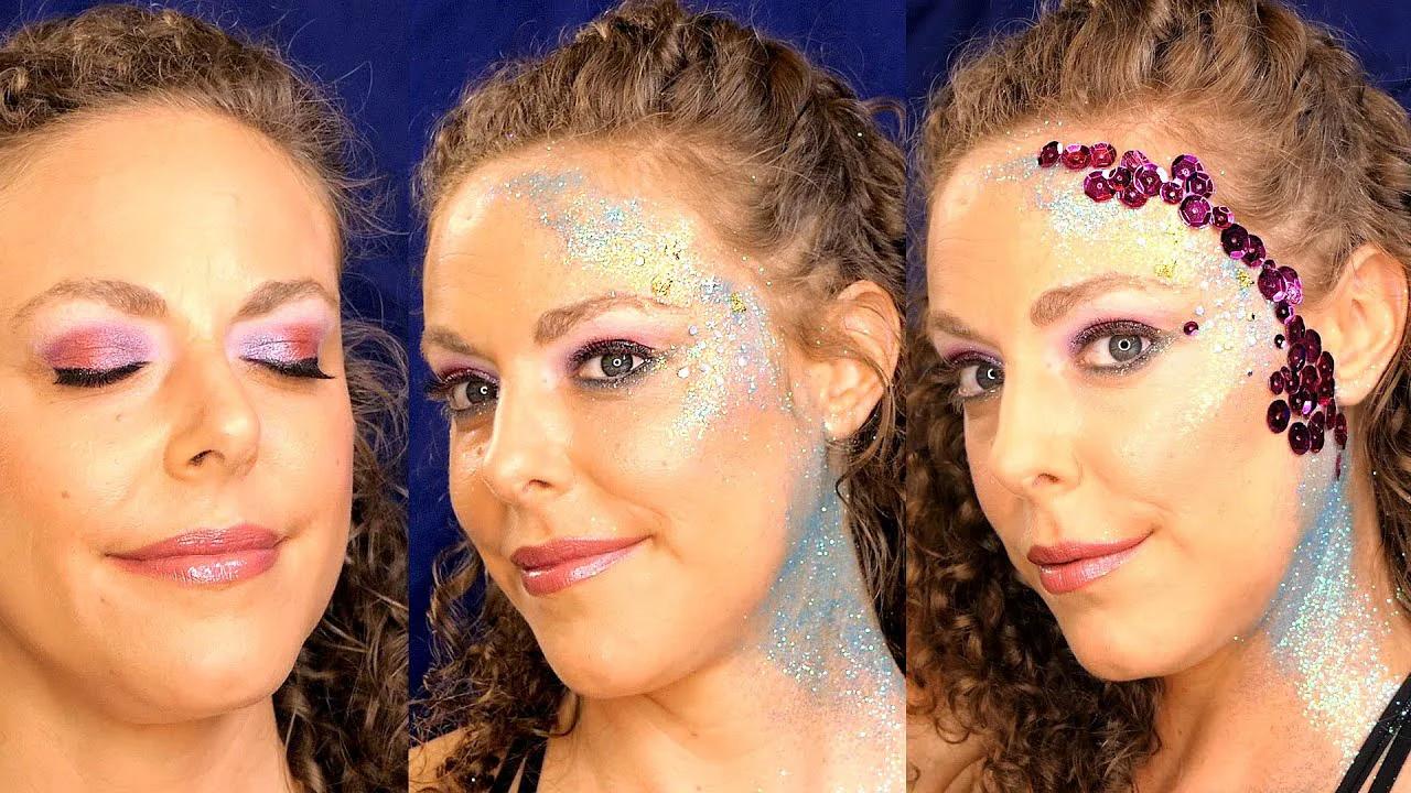 ASMR 💕 Gorgeous Mermaid Makeup, Ultra Relaxing, Face Brushing with ...