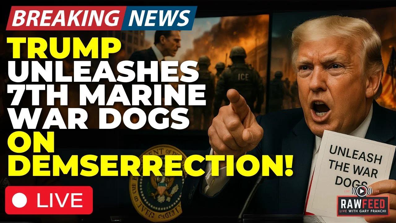 🚨LIVE: Trump's BOOM! Marines Activated! Autopen Exposed! Riots Spread ...