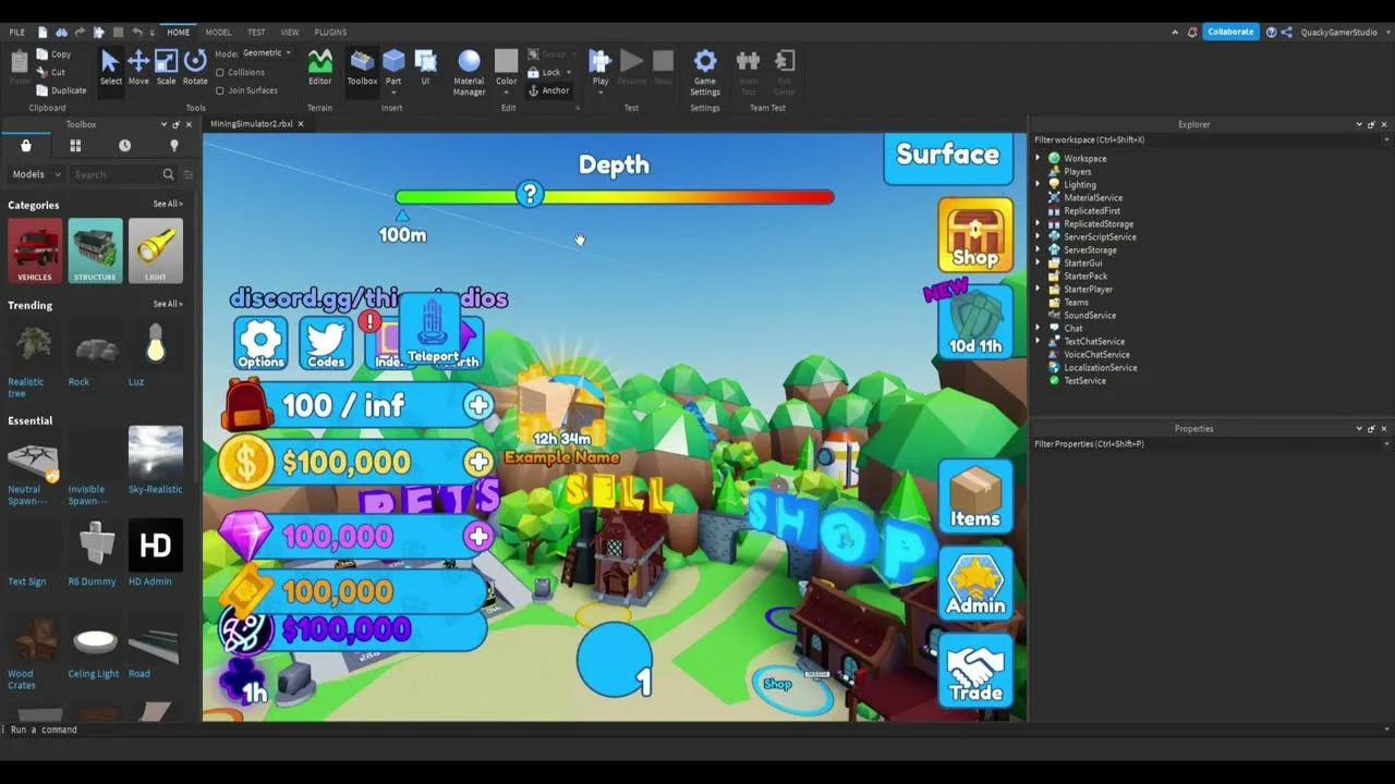 Roblox Mining Simulator 2 Uncopylocked with Scripts