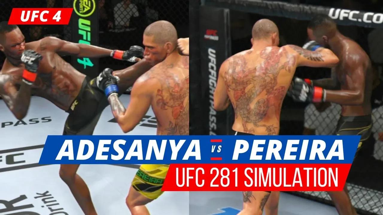 UFC 281 Fight Simulation! Israel Adesanya vs Alex Pereira | UFC 4 ...