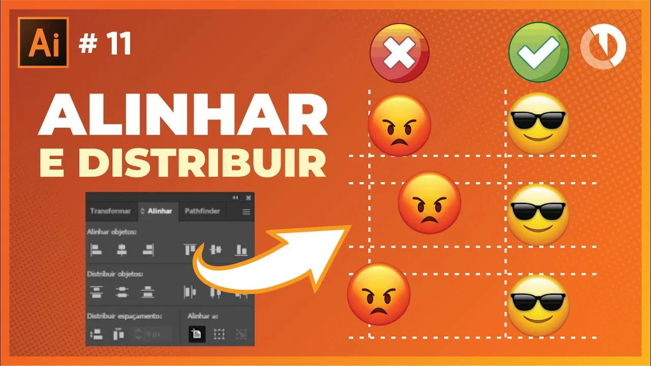 Como alinhar e distribuir objetos no Illustrator de modo fácil