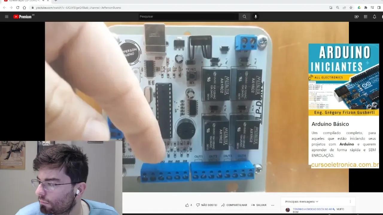 CLP COM ARDUINO - CLP DUINO DO DIRETOR JEFFERSON BUENO