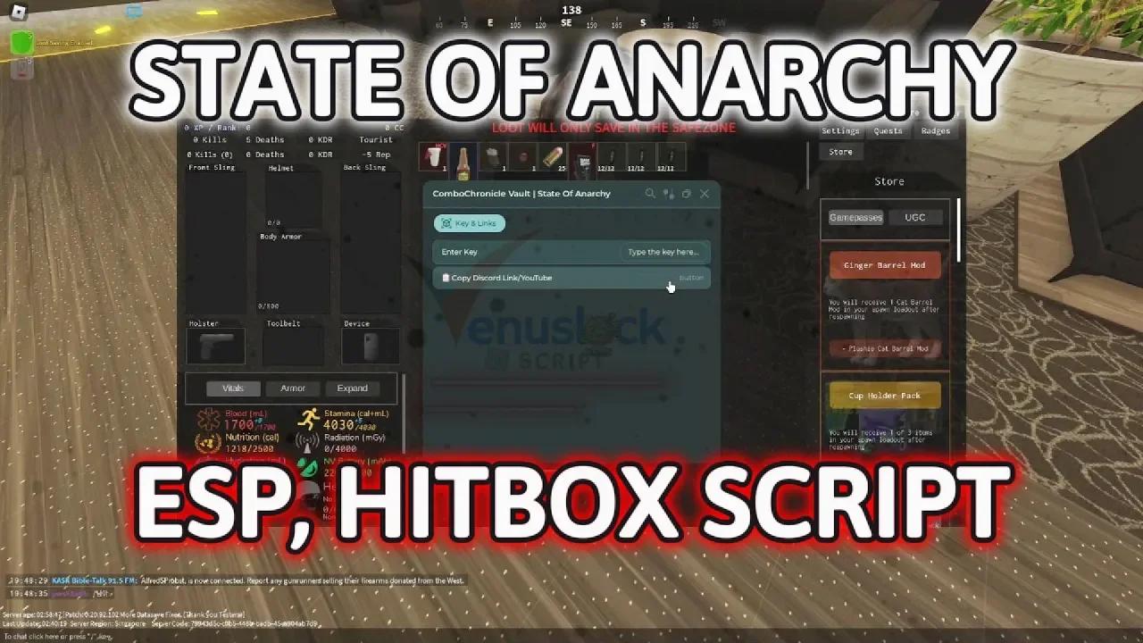 🔥 STATE OF ANARCHY SCRIPT NEW 🔥FEBRUARY 2025 | ESP AND HIBOX