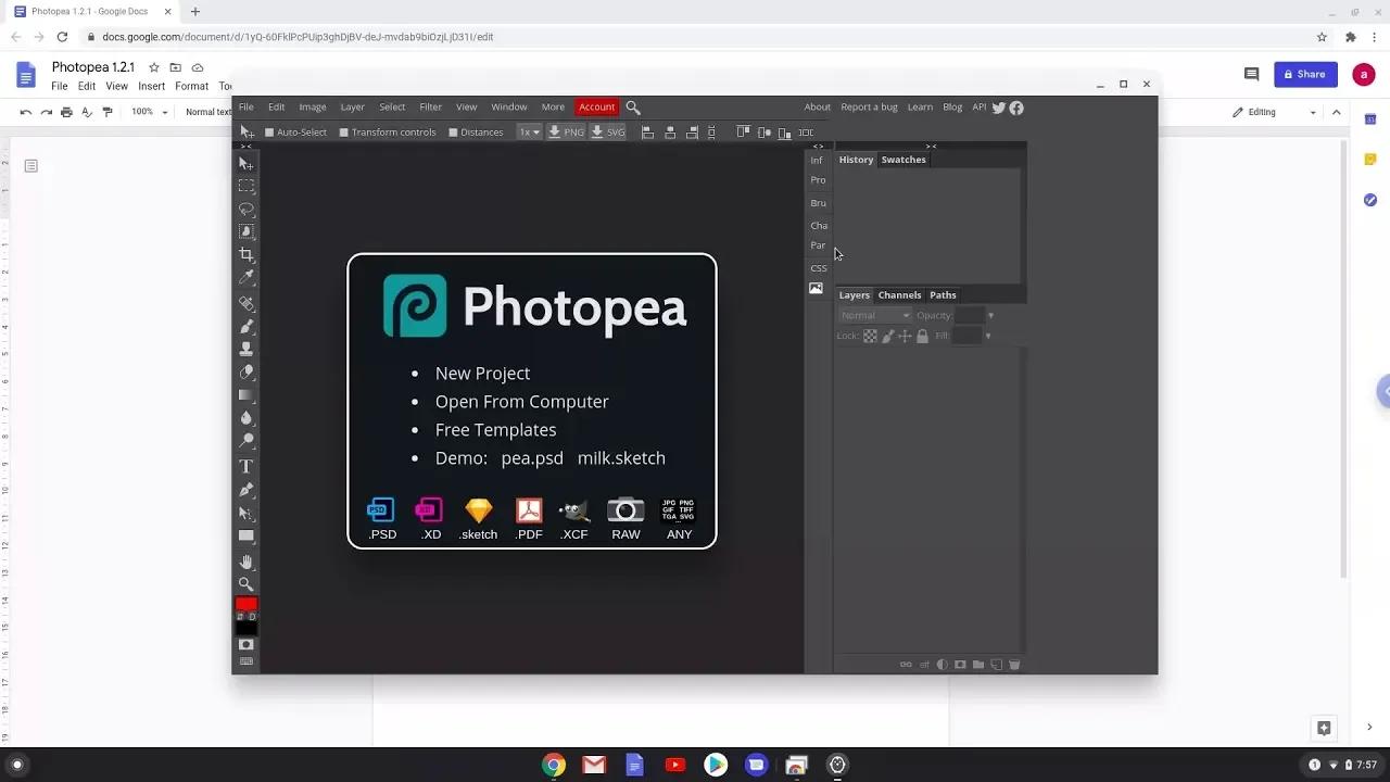 How to install Photopea on a Chromebook - a Photoshop alternative