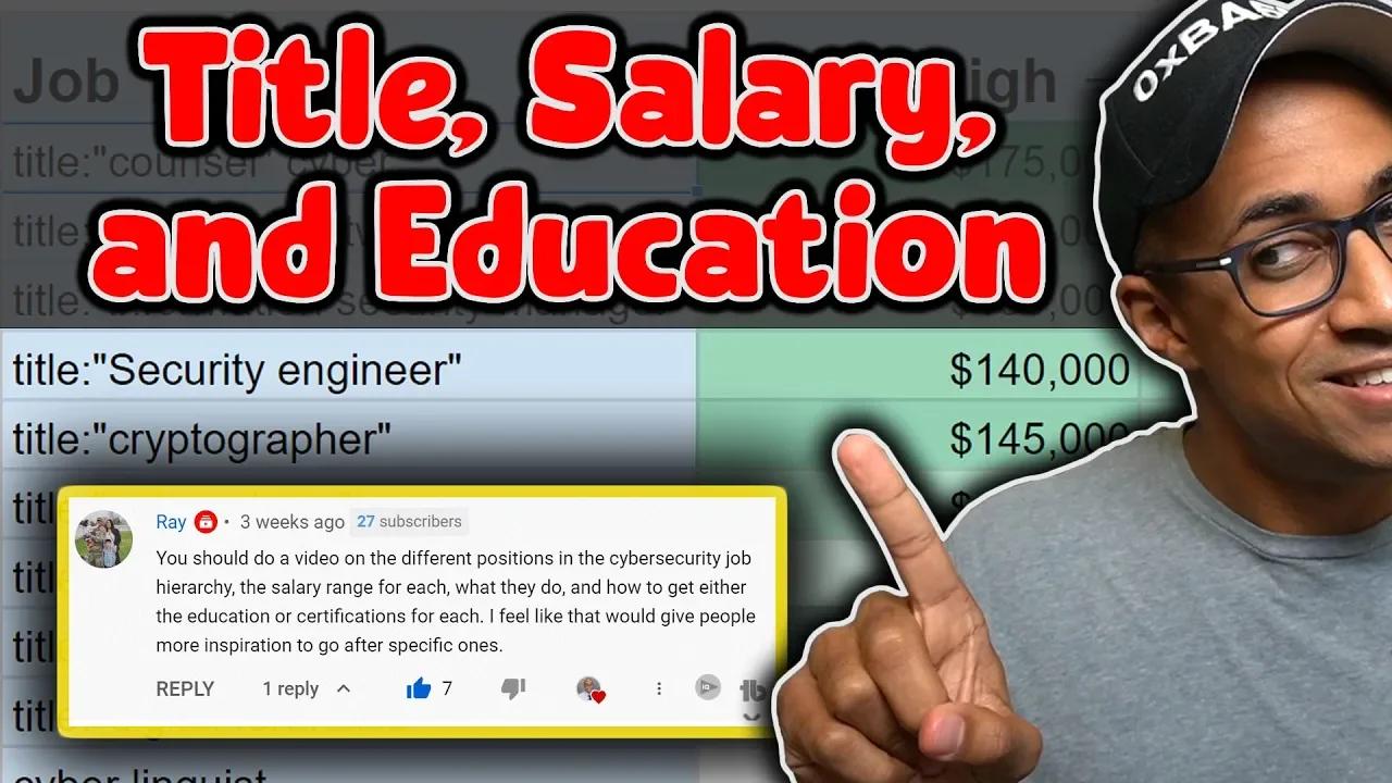 Cyber Security Job Titles, Pay, and Education