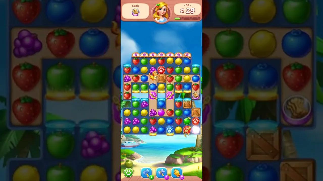 Fruit Diary Level 58 Walkthrough Guide Relaxing Match 3 Puzzle Mobile Game