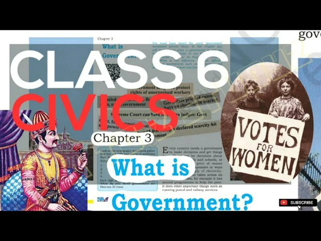What is Government? | Class 6 CIVICS Chapter 3 | Question answer ...
