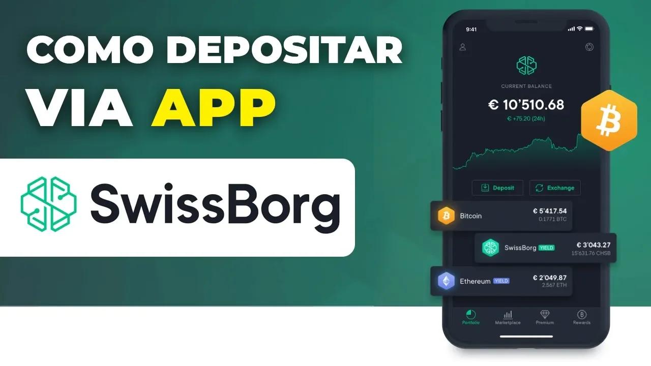 COMO DEPOSITAR no SWISSBORG VIA APP Tutorial Completo 2021