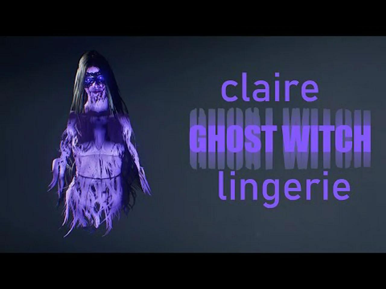 Resident Evil 2 Remake Claire Ghost Witch Lingerie outfit