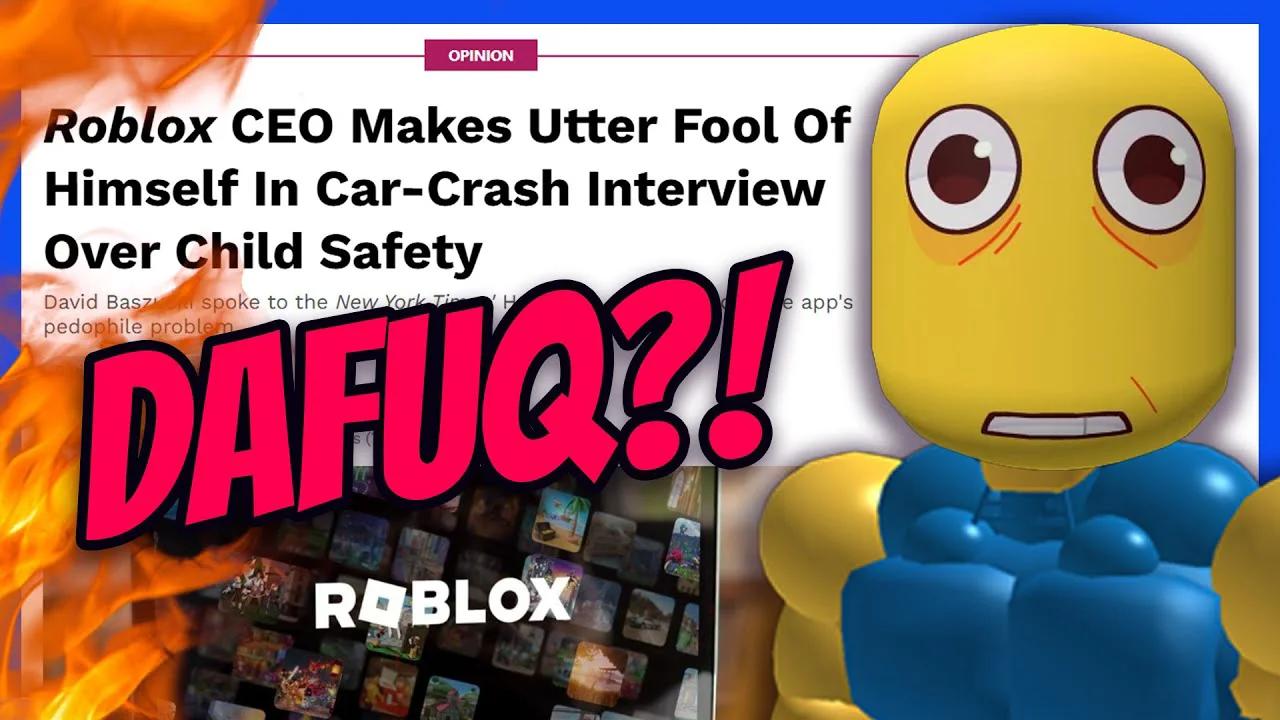 Roblox CEO Gives a DISASTROUS Interview About THAT Situation ...