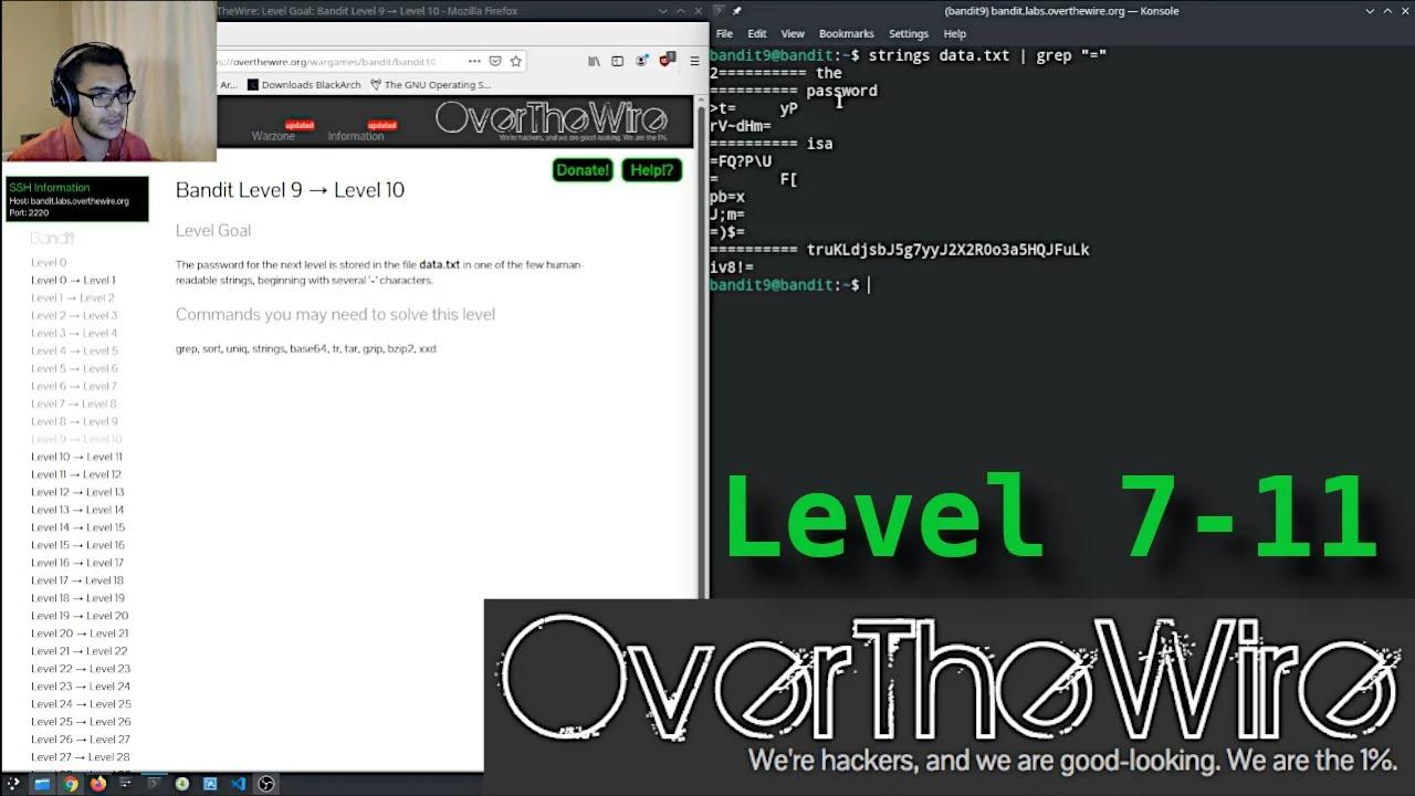 OverTheWire Bandit Walkthrough - Level 7 - 11