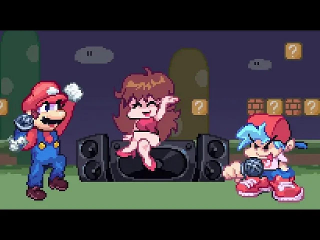 Mario over Senpai (Updated week)- Friday Night Funkin