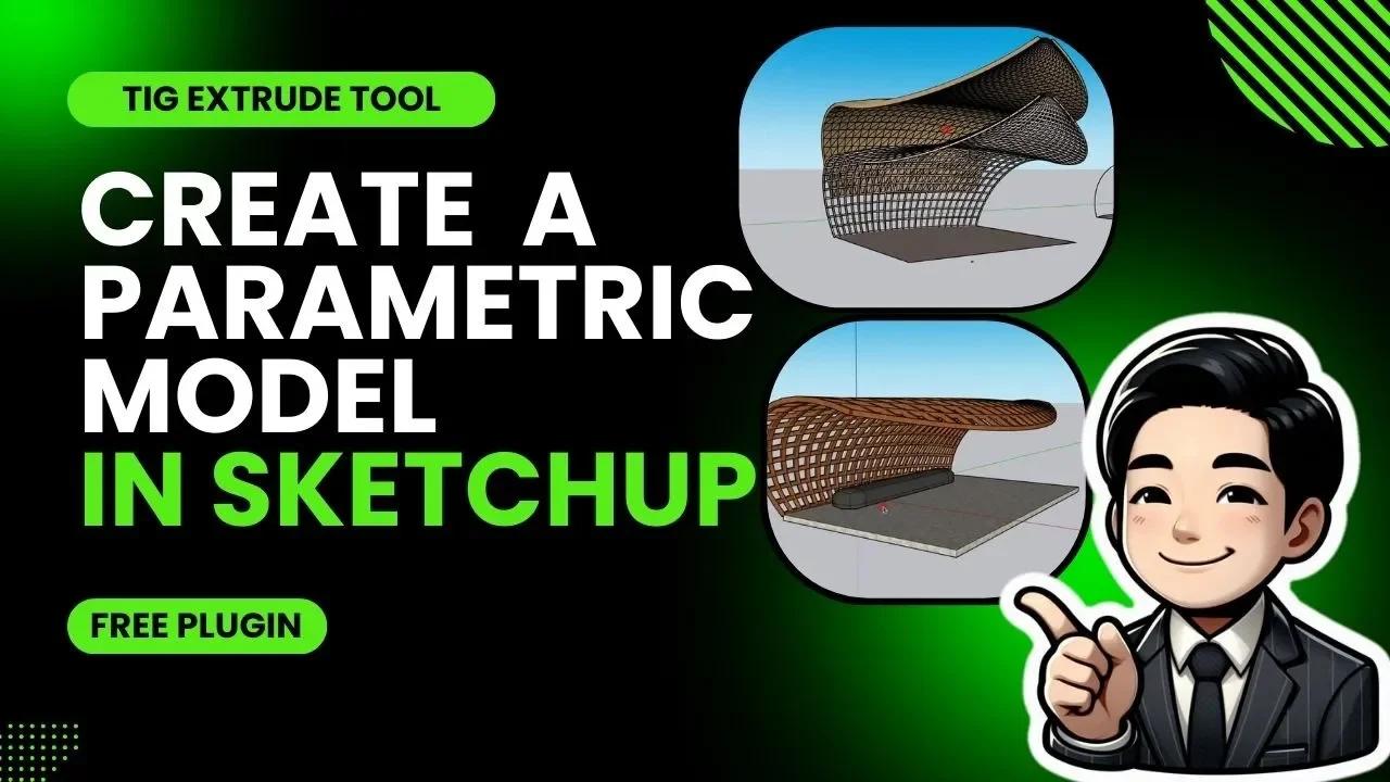 Sketchup Tutorial Create Parametric Facade In Sketchup Extrusion Tool