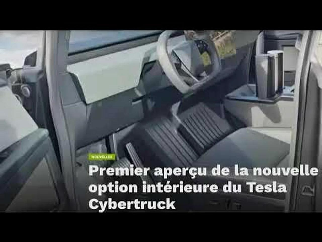 Tesla Cybertruck : l'intérieur Tactical Grey dévoilé