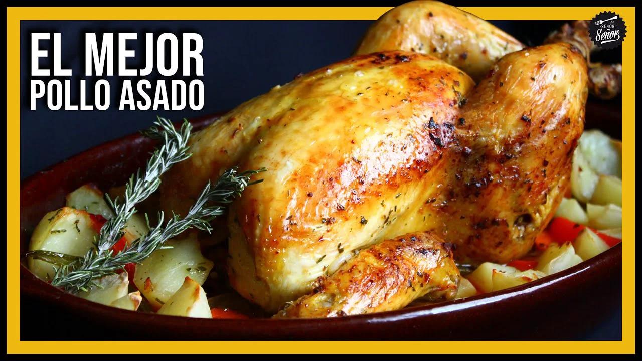 Pollo asado al horno muy jugoso y sabroso🍗 Receta fácil paso a paso