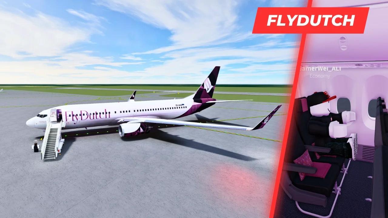 ROBLOX Airline Flight Review | FlyDutch Airlines | Boeing 737-800 ...