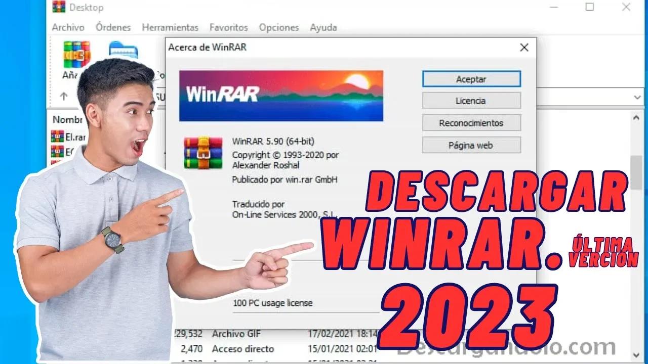 Cómo descargar y usar WinRAR en 2023 | Windows 32 y 64 Bits